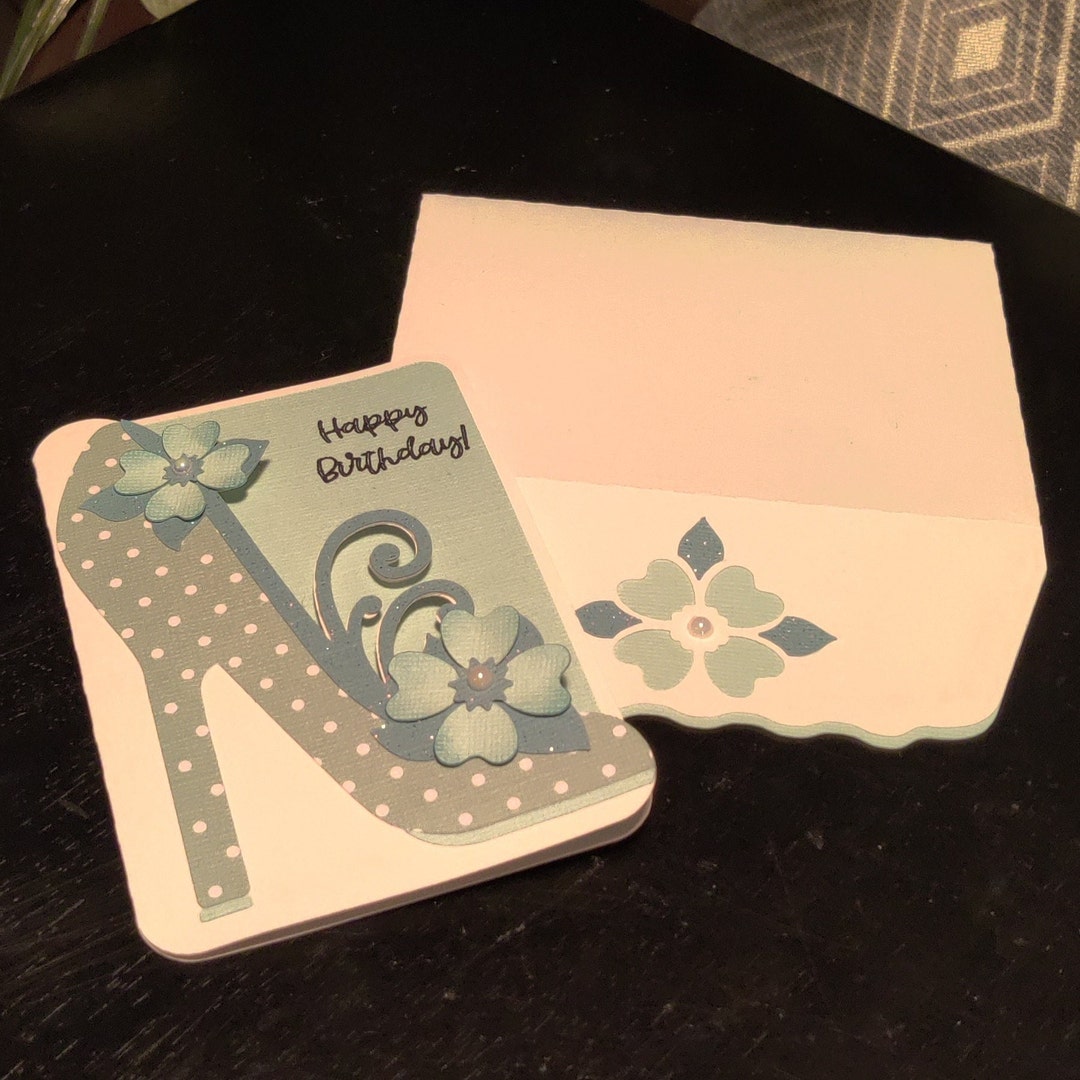 High Heel Greeting Card Papercut Birthday Card Layered Paper - Etsy