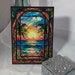 Stained Glass Look Greeting Card, Handmade Layered Card, Papercut ...