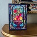 Stained Glass Look Greeting Card, Handmade Layered Card, Papercut ...