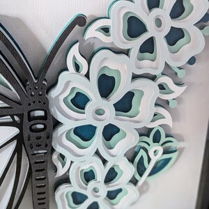 Layered Butterfly Shadowbox, Butterfly Wall Decor, Butterfly Art ...