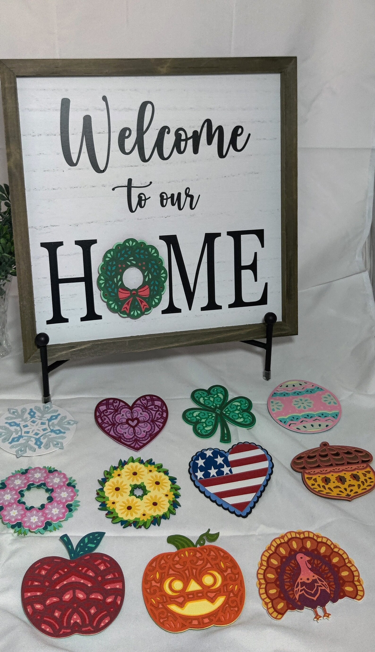 Interchangeable Welcome Sign Welcome Sign With - Etsy