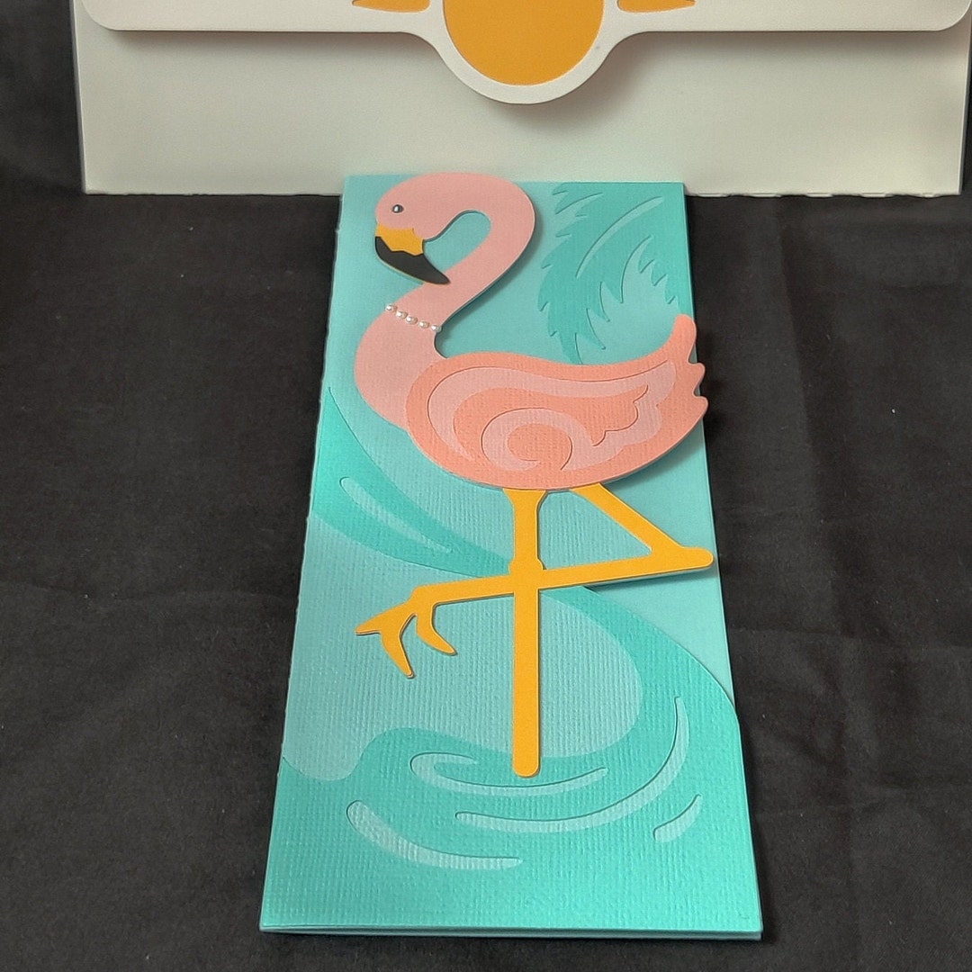 Flamingo Blank Greeting Card, Papercut Greeting Card, Layered Paper ...