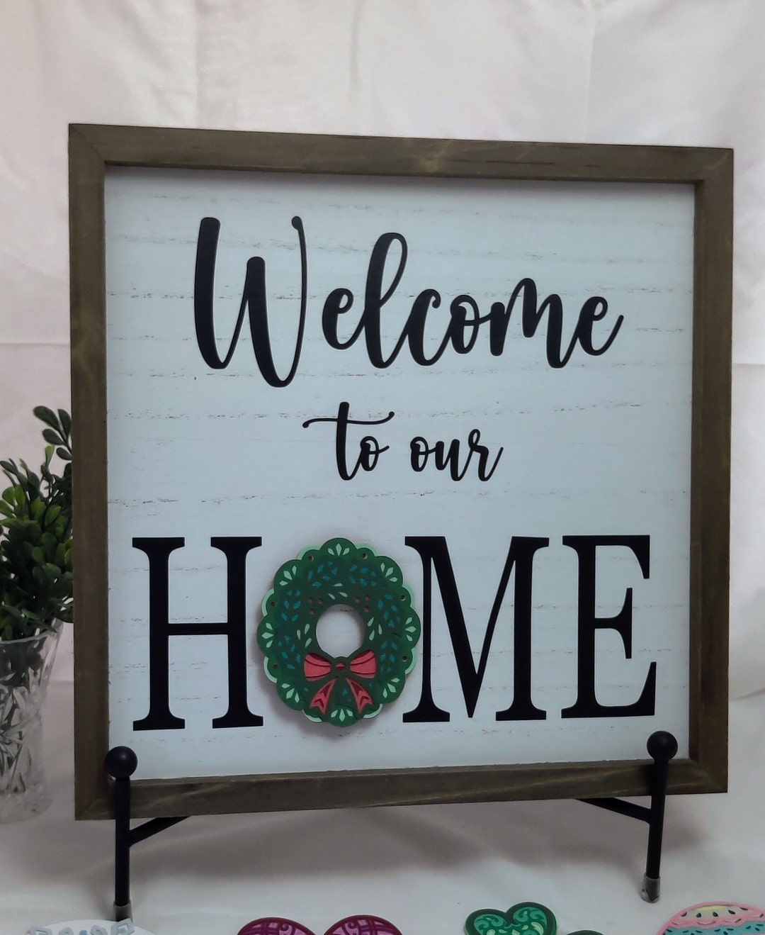 Interchangeable Welcome Sign, Welcome Sign With Interchangeable Pieces ...