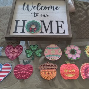 Interchangeable Welcome Sign Welcome Sign With - Etsy