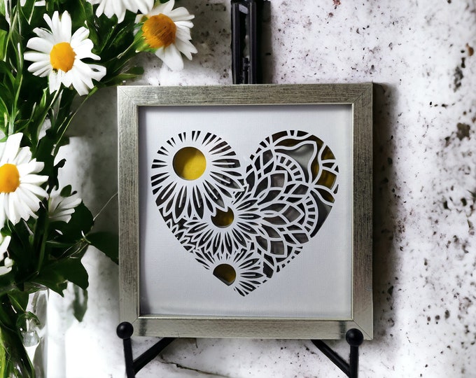 Shadow Box Paper Flowers - Etsy