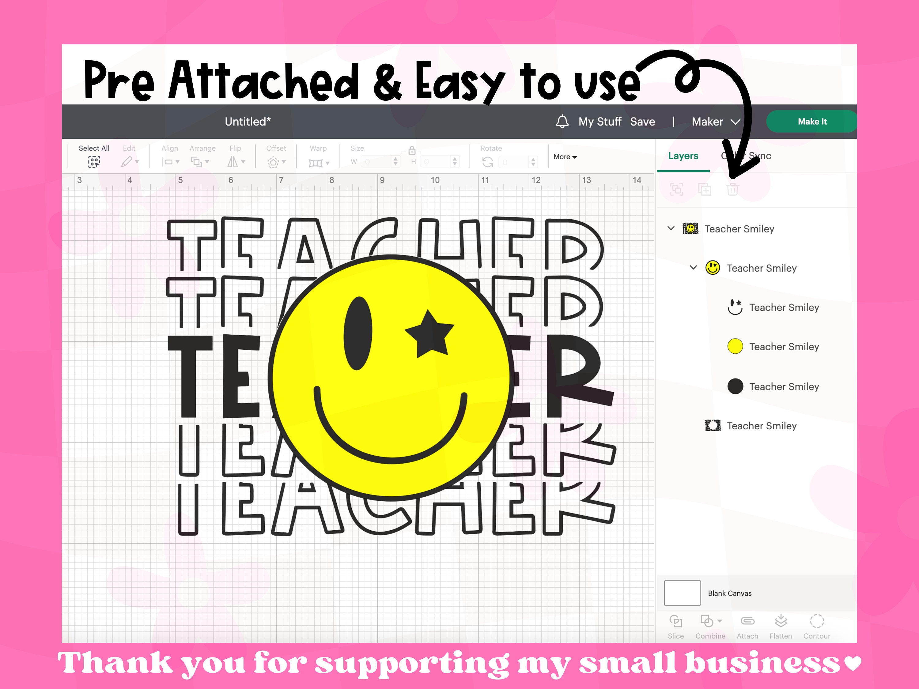 Teacher Smiley Face SVG | Fun Classroom Design | Digital Download ...