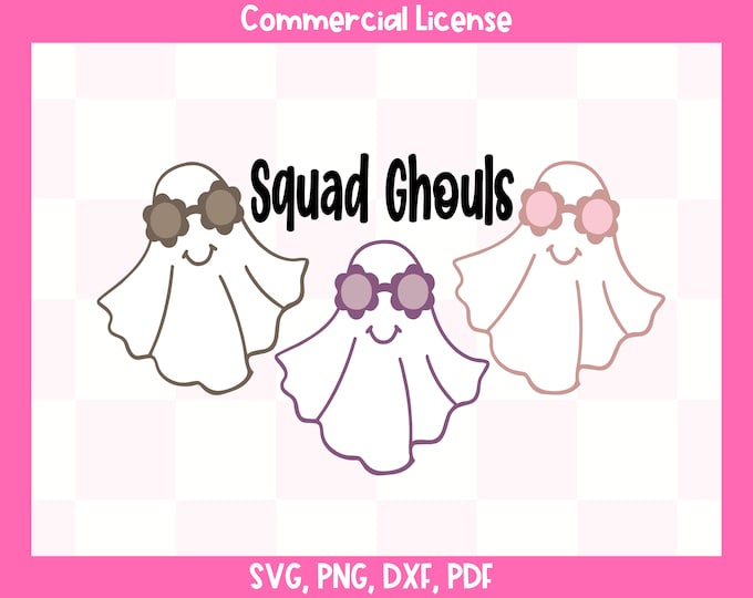 Squad Ghouls, SVG File, PNG File, Digital File, Halloween, T-shirt ...