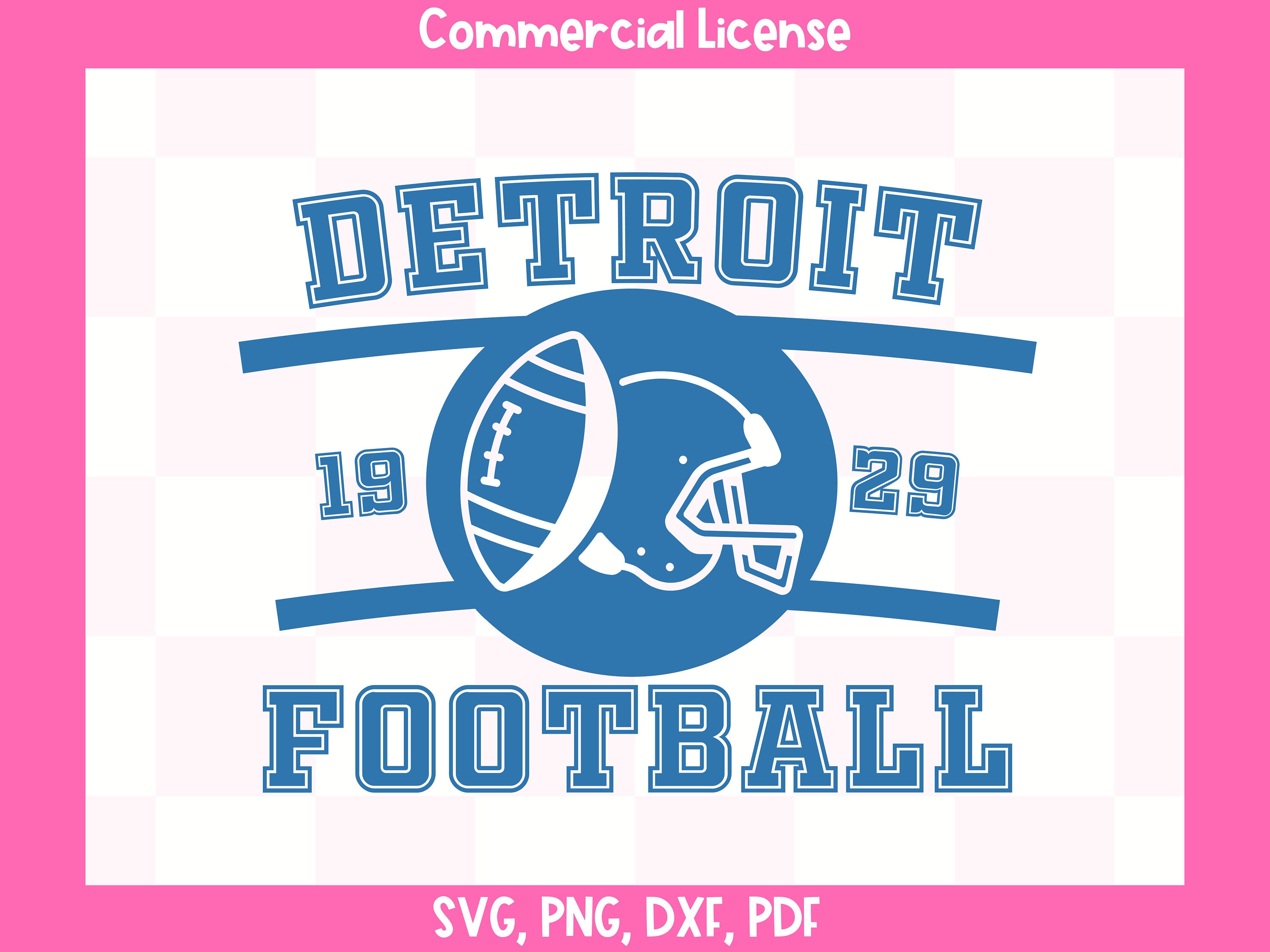 Vintage Detroit Football SVG | Lions Sweatshirt and Gifts | Sublimation ...