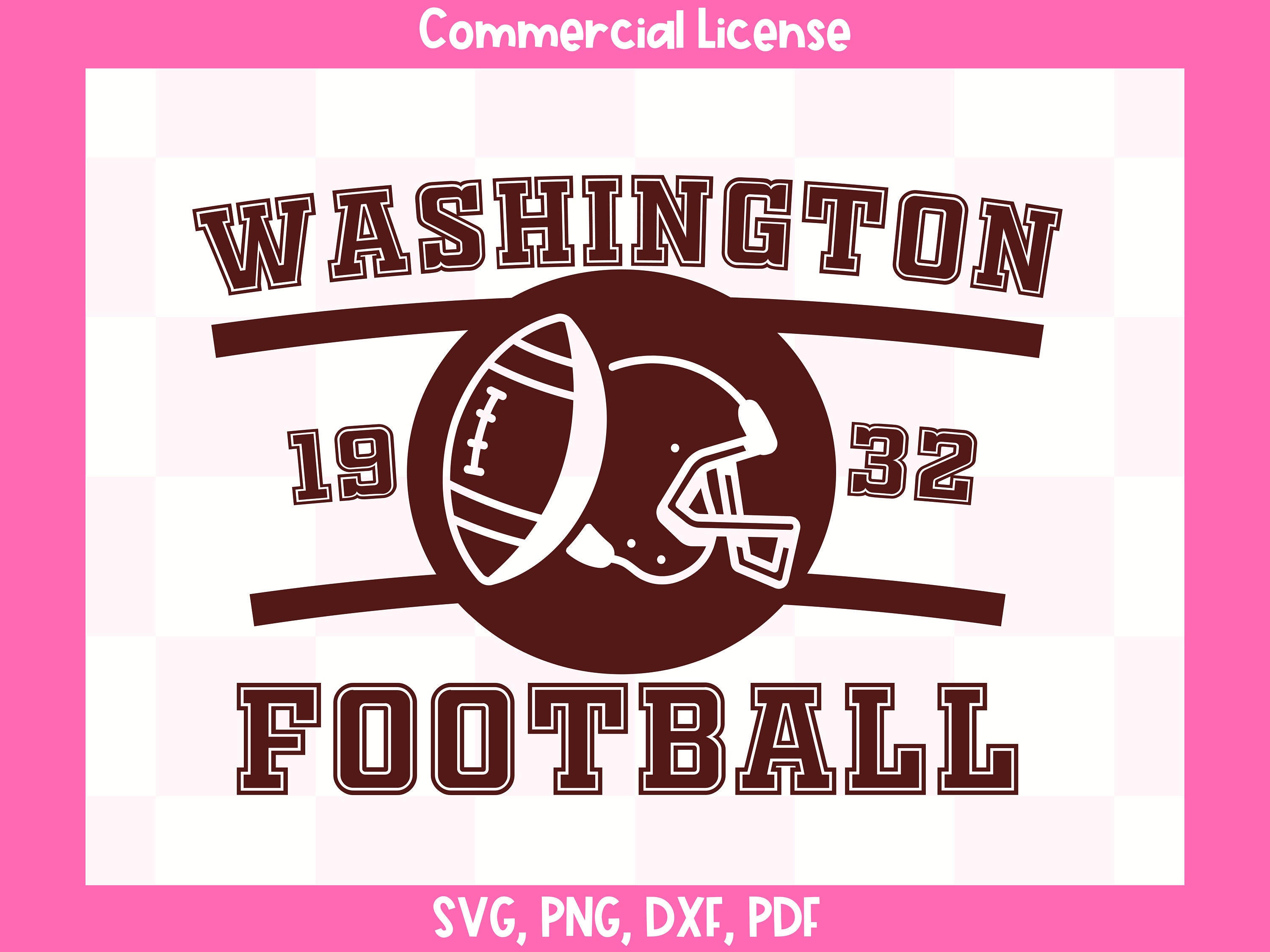 Washington Football SVG | Vintage Style Washington Sweatshirt ...