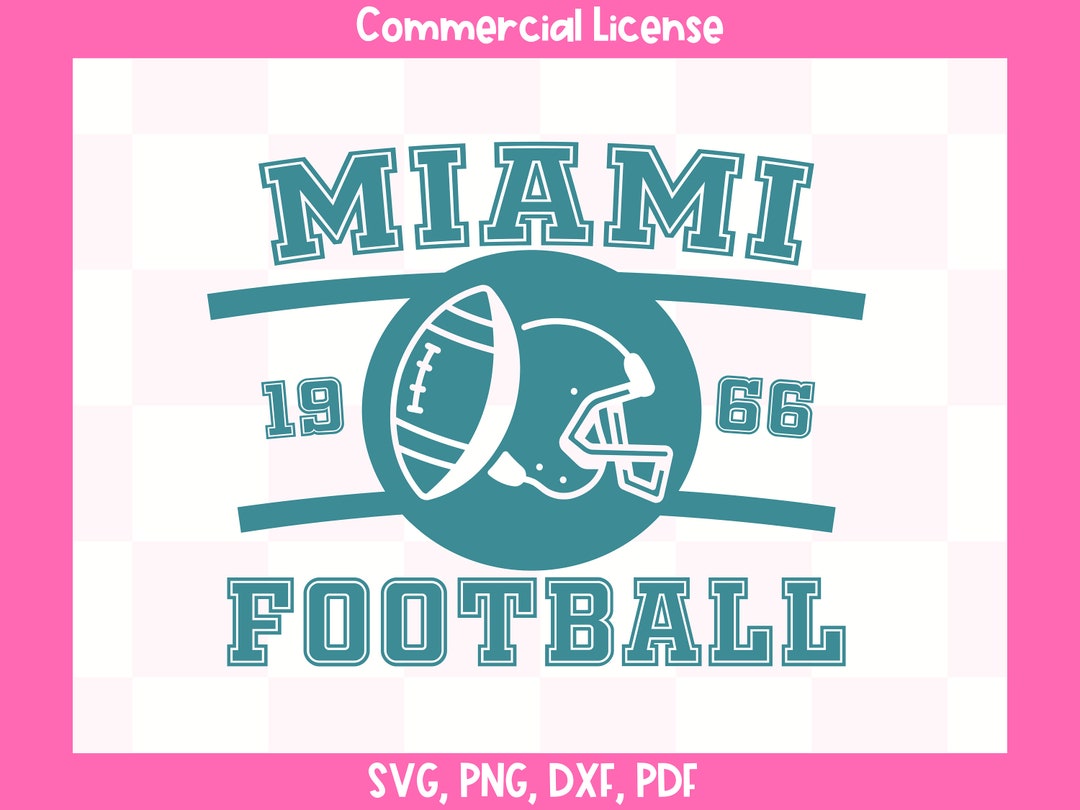 Vintage Miami Football SVG | Dolphins Sweatshirt | Sublimation | Cricut ...