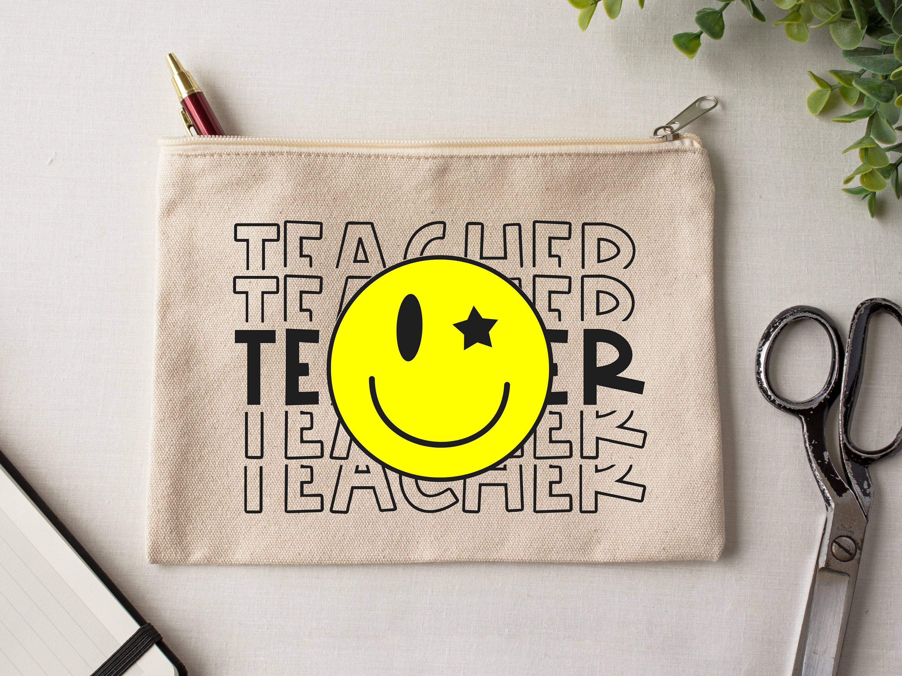 Teacher Smiley Face SVG | Fun Classroom Design | Digital Download ...