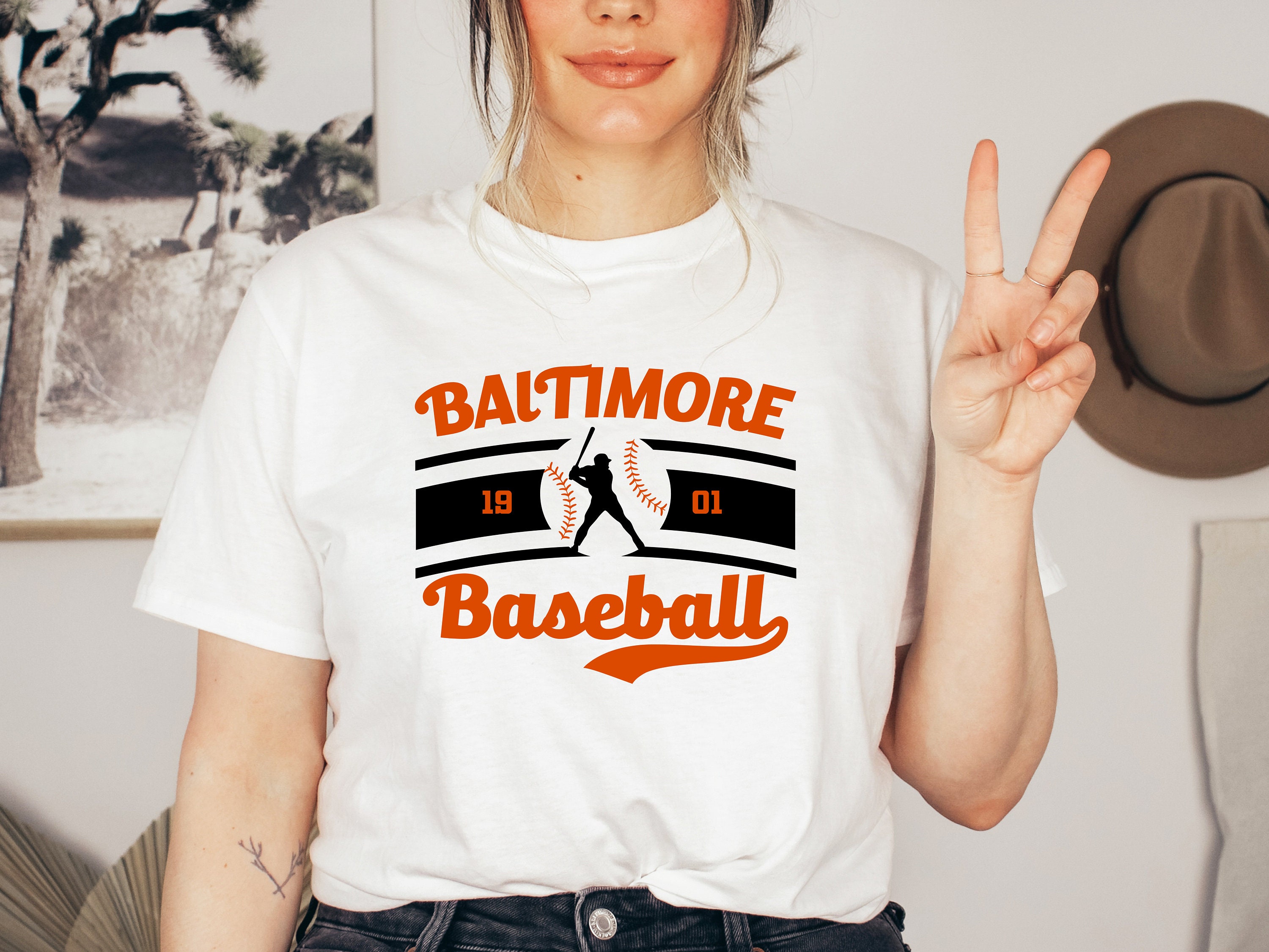 Vintage Baltimore Baseball SVG, Oriole Crewneck Sweatshirt, Baltimore ...