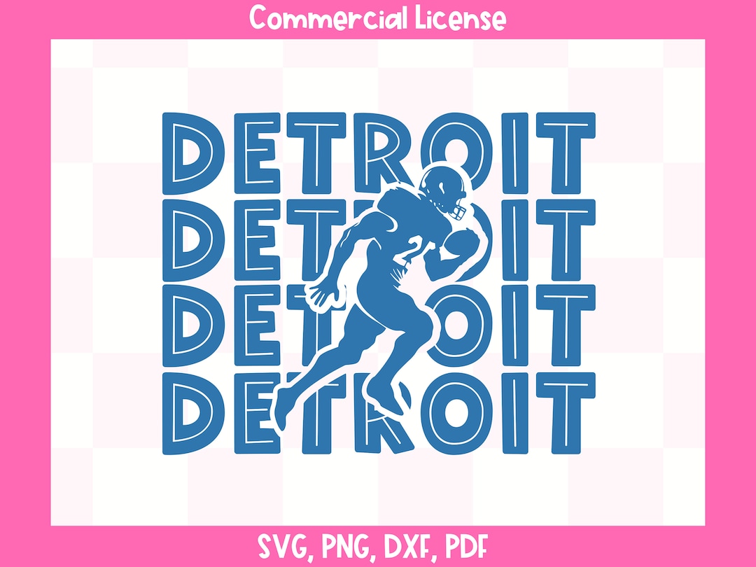 Vintage Detroit Football SVG | Lions Sweatshirt and Gifts | Sublimation ...