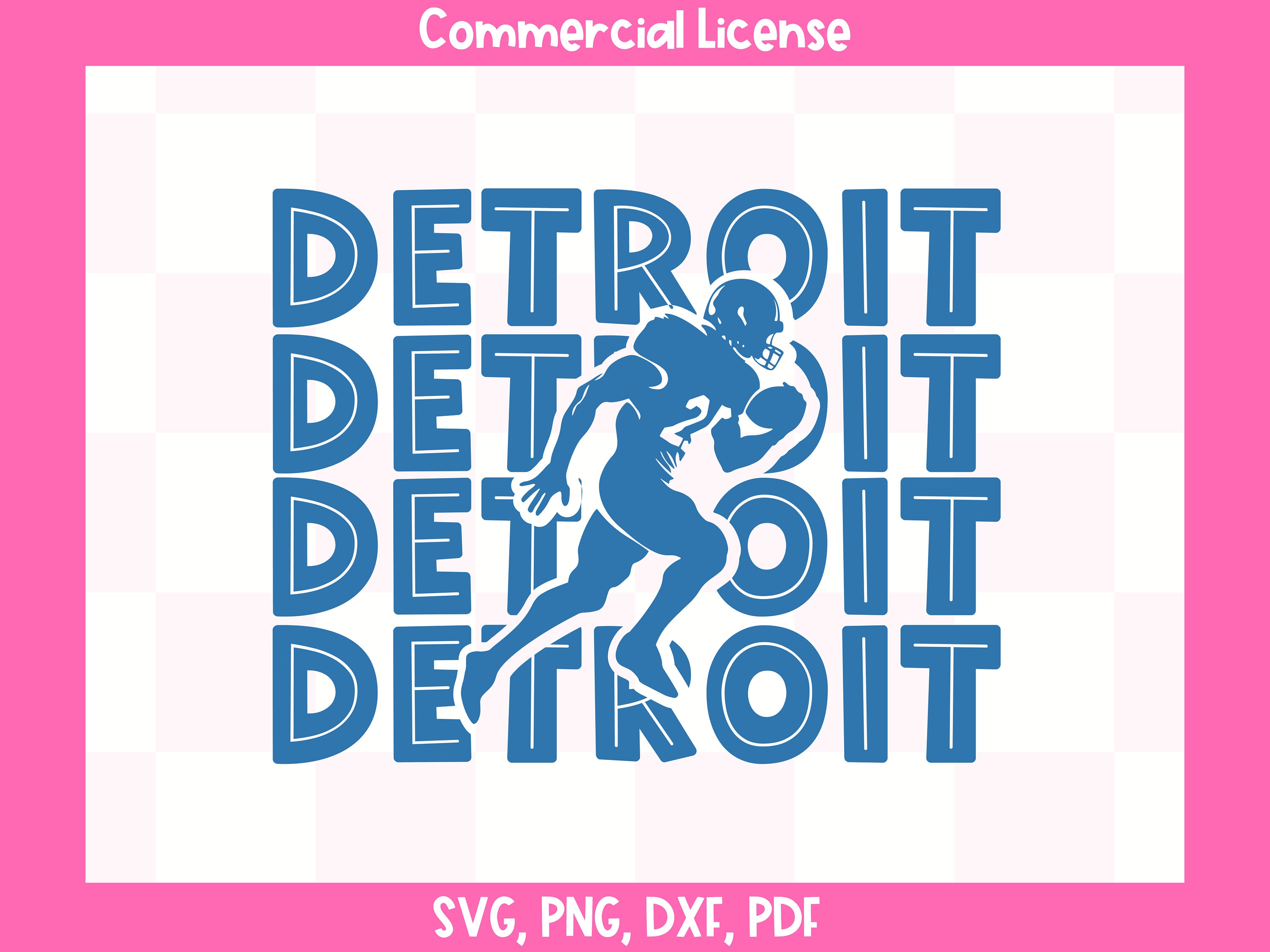 Vintage Detroit Football SVG | Lions Sweatshirt and Gifts | Sublimation ...