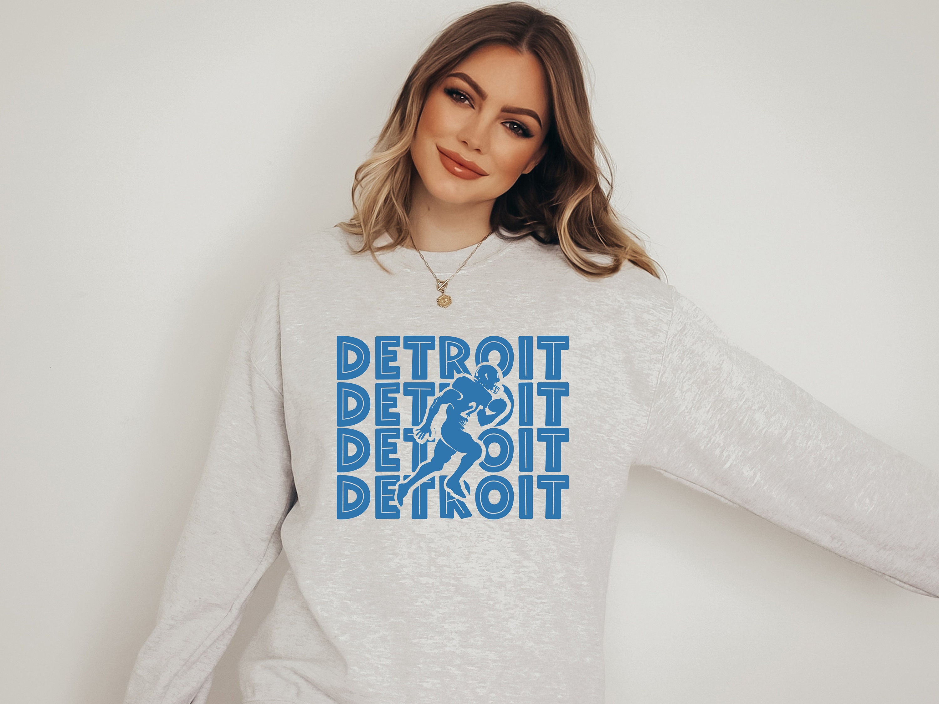 Vintage Detroit Football SVG | Lions Sweatshirt and Gifts | Sublimation ...