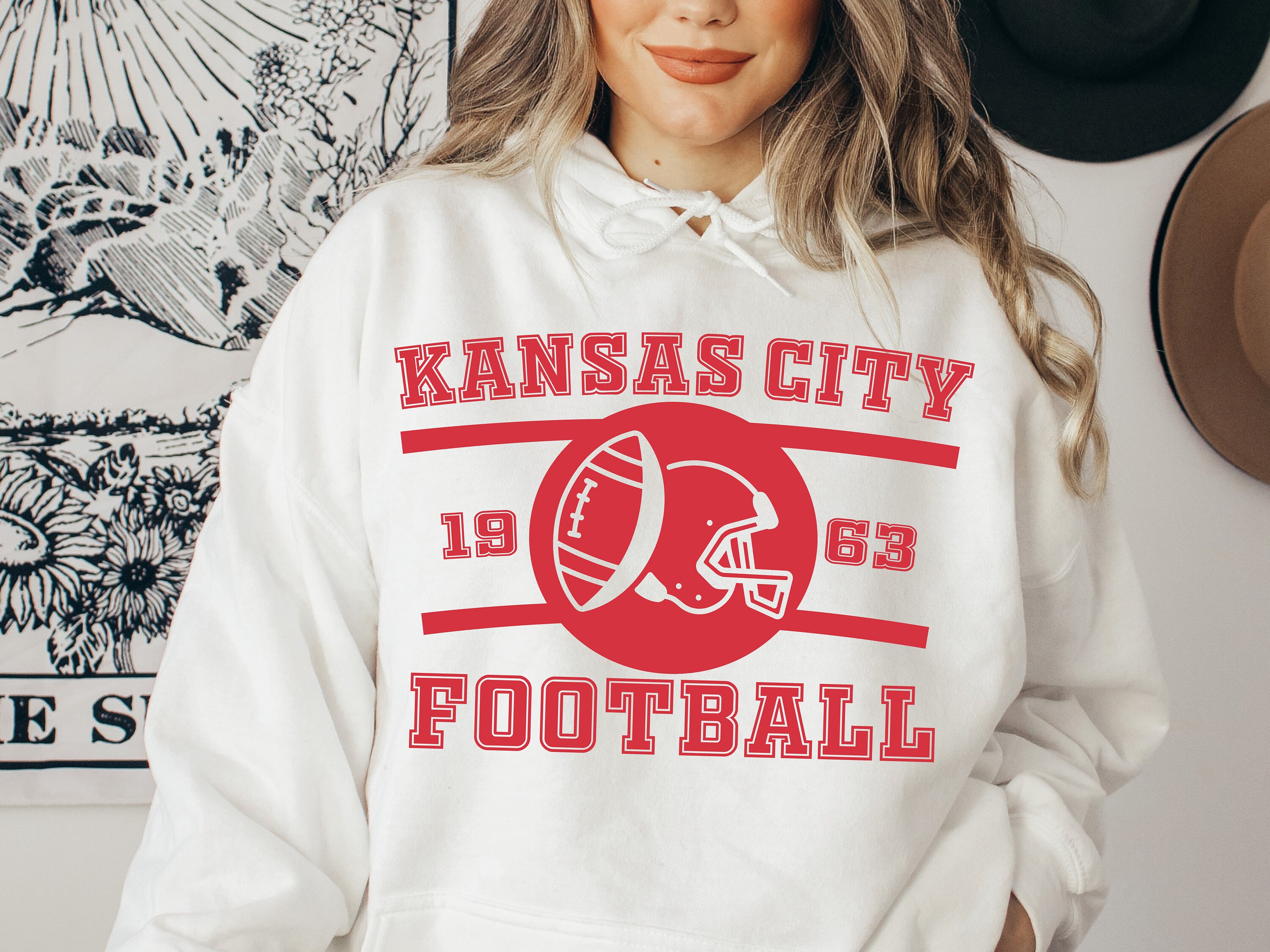 Kansas City Football SVG | Vintage Football Design | Instant Download ...