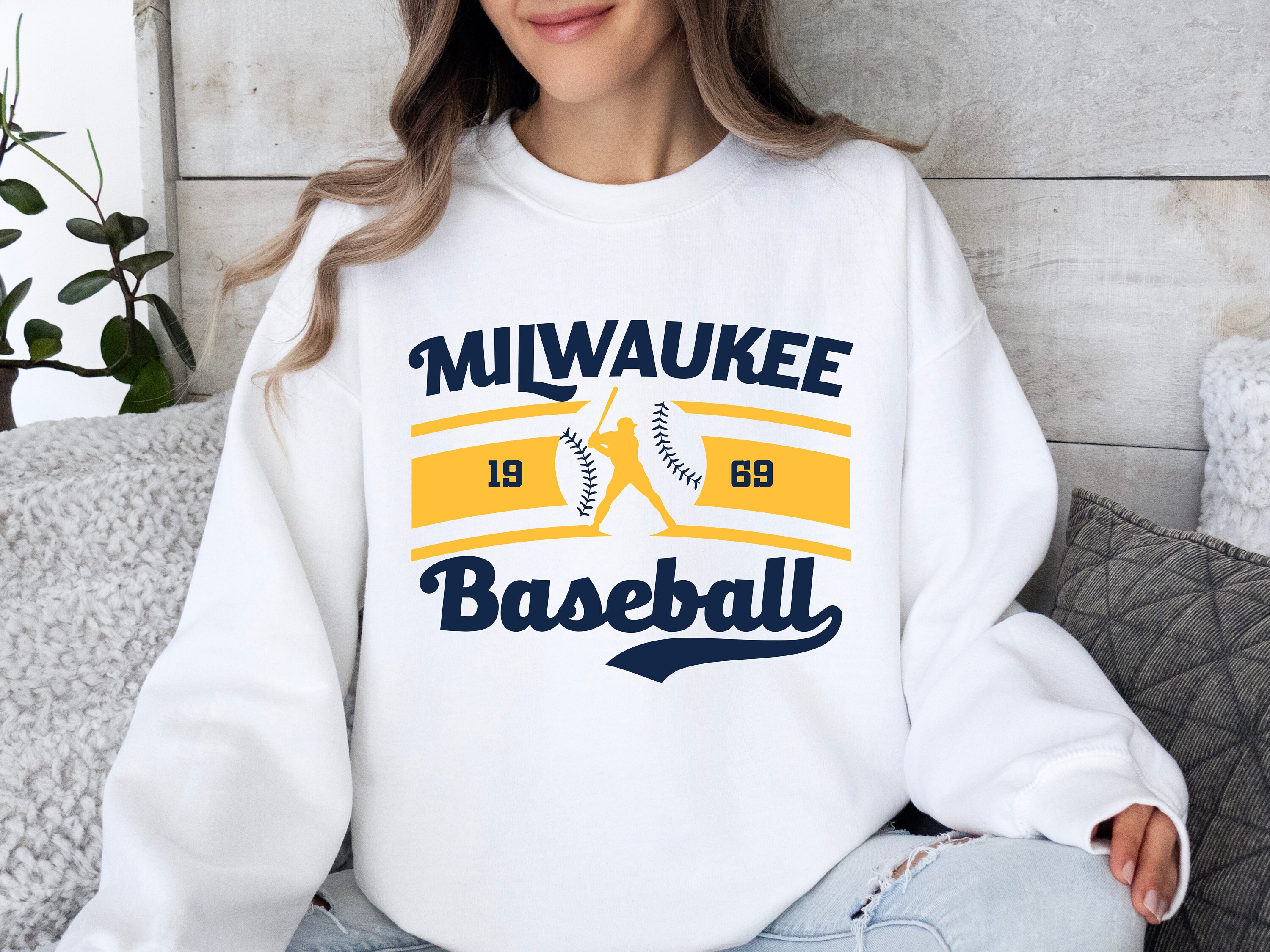 Vintage Milwaukee Brewer SVG, Milwaukee Baseball Sweater, Game Day ...