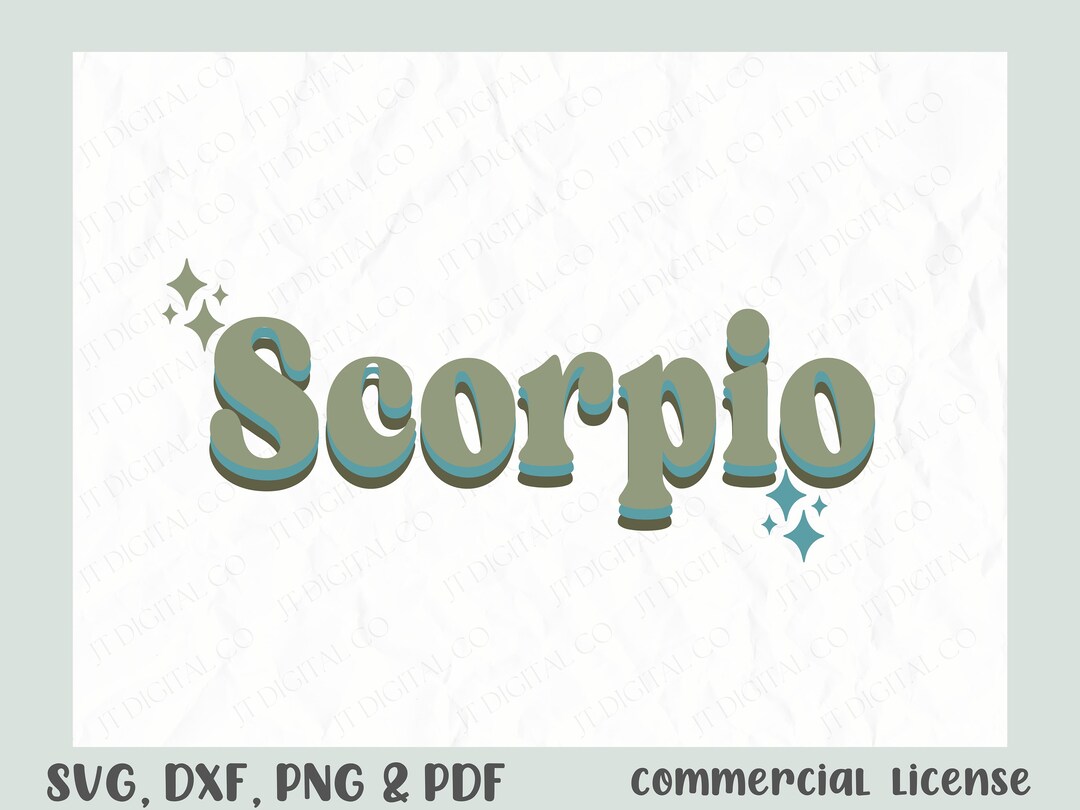 Scorpio SVG, Zodiac Sign, Astrology Svg, Horoscope Shirt Design, Retro ...