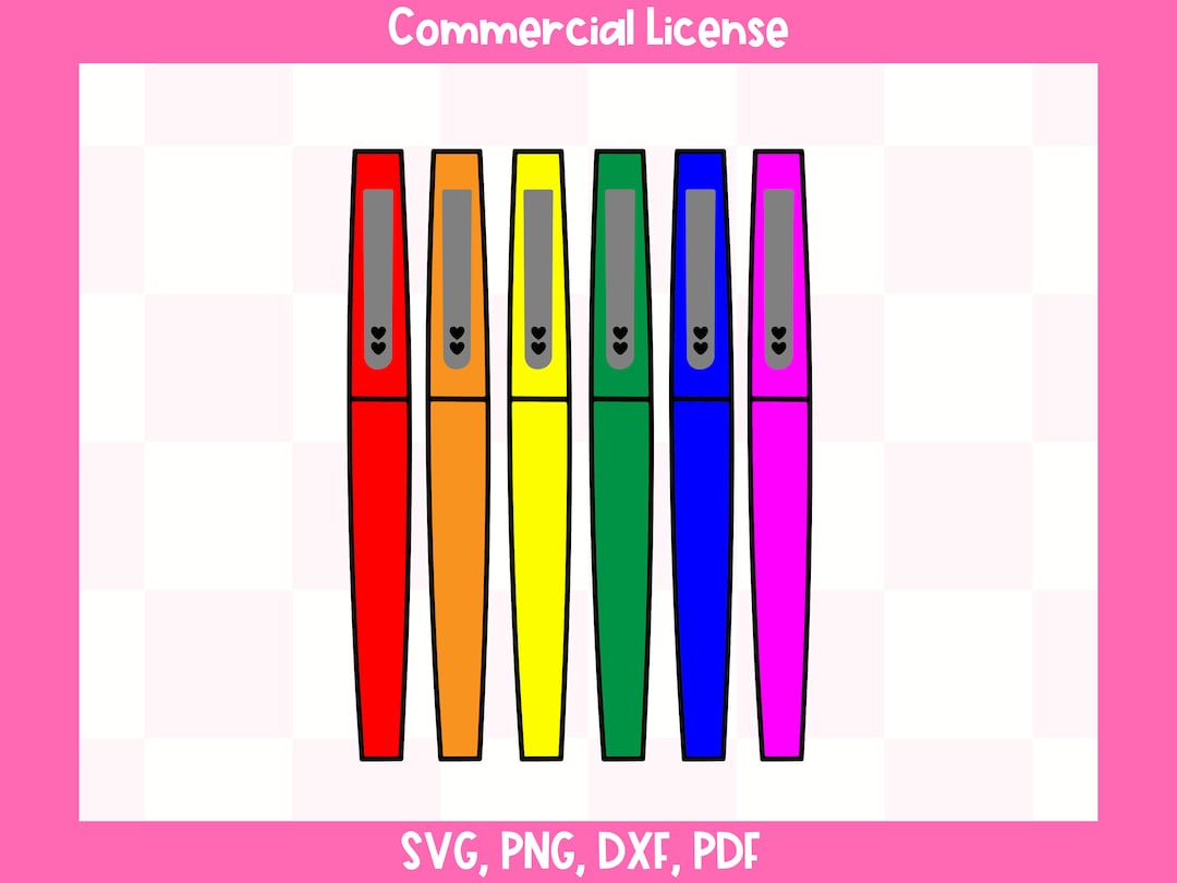 Flair Pen Svg, Teacher Gift (svg, Png, Dxf) - Etsy