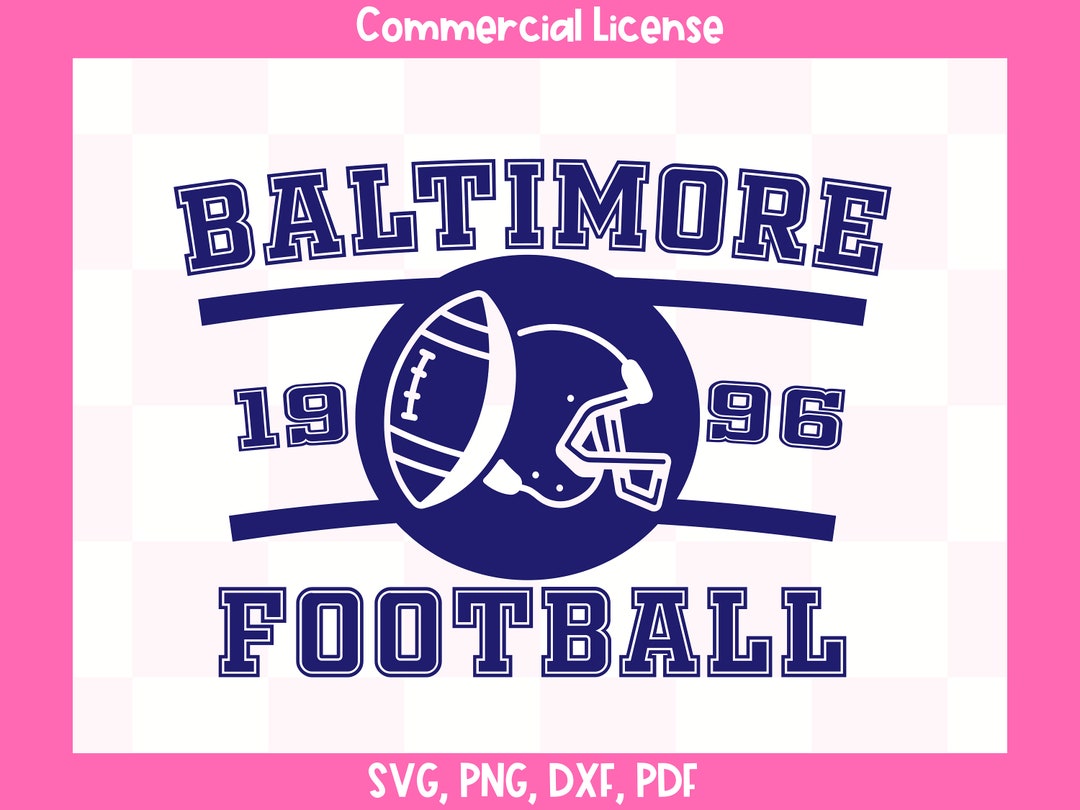 Baltimore Football SVG | Vintage Baltimore Football Shirt | Ravens ...