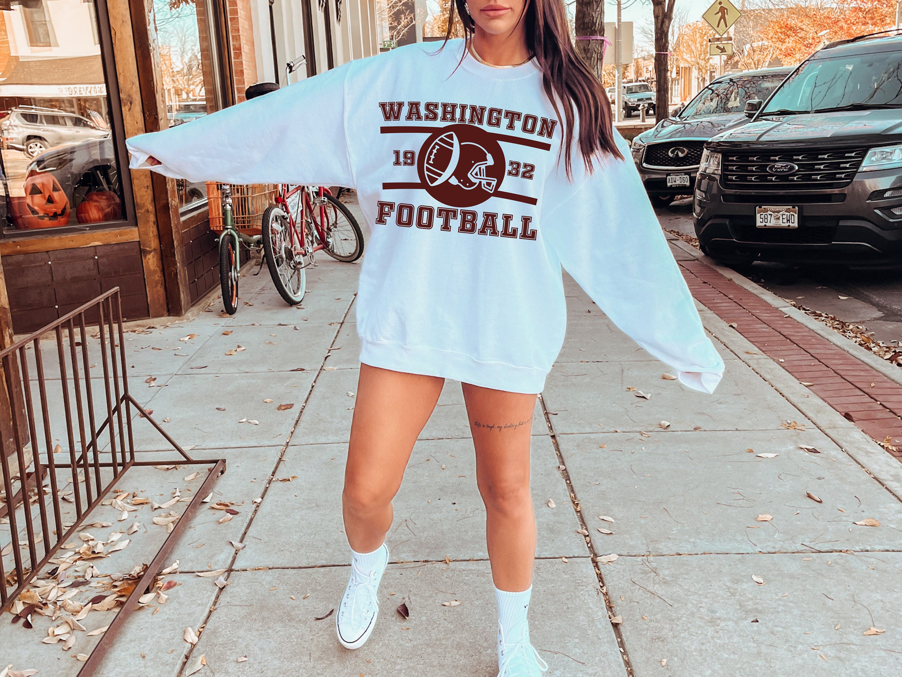 Washington Football SVG | Vintage Style Washington Sweatshirt ...