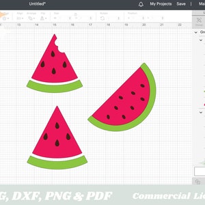 Watermelon SVG Watermelon Slice Cut File Bitten Watermelon - Etsy