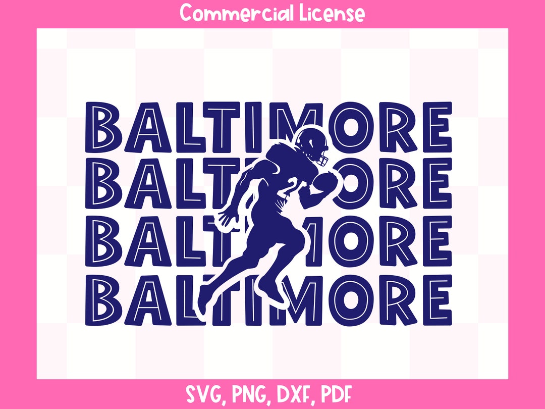 Baltimore Football SVG | Vintage Baltimore Football Shirt | Ravens ...