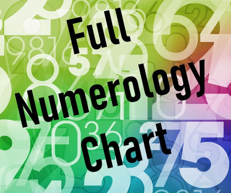 In Depth Full Numerology Chart - Etsy