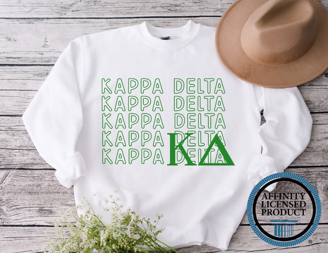Kappa Delta Sweatshirt Custom Sorority Stacked Letter Sweatshirt ...