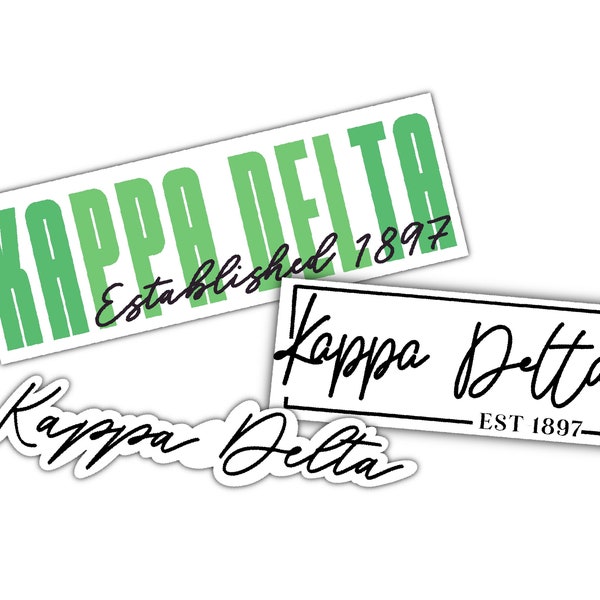 Kappa Kappa Gamma Sticker - Etsy