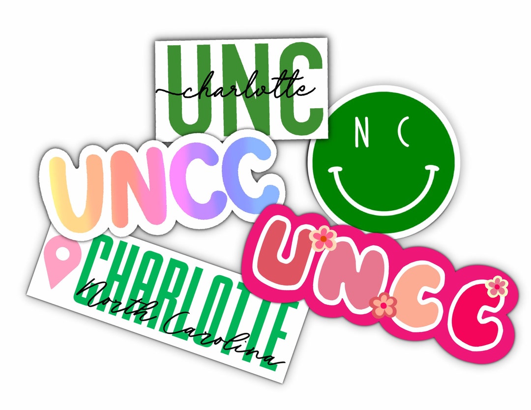 University Sticker UNCC/ University of North Carolina - Etsy