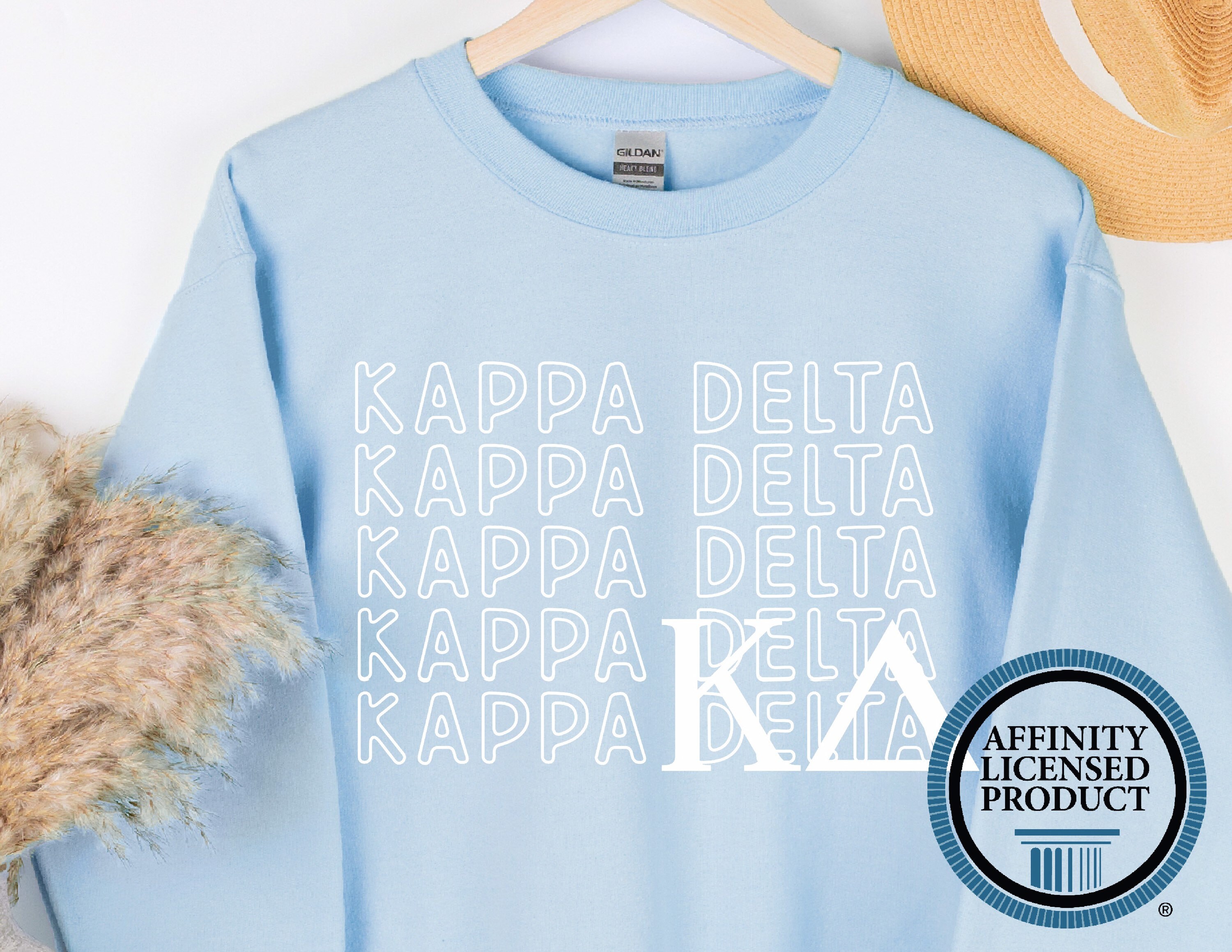 Kappa Delta Sweatshirt Custom Sorority Stacked Letter - Etsy
