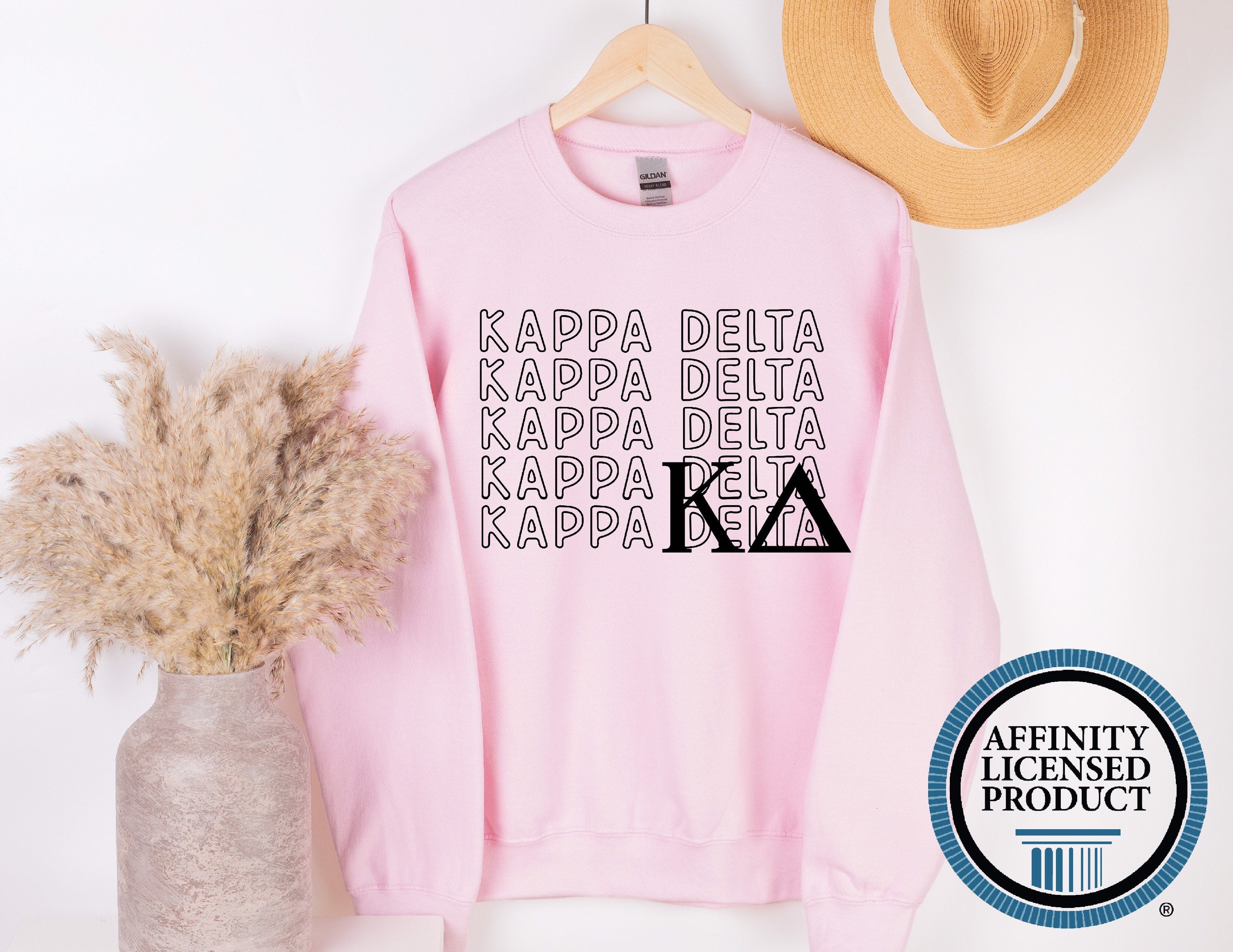 Kappa Delta Sweatshirt Custom Sorority Stacked Letter - Etsy