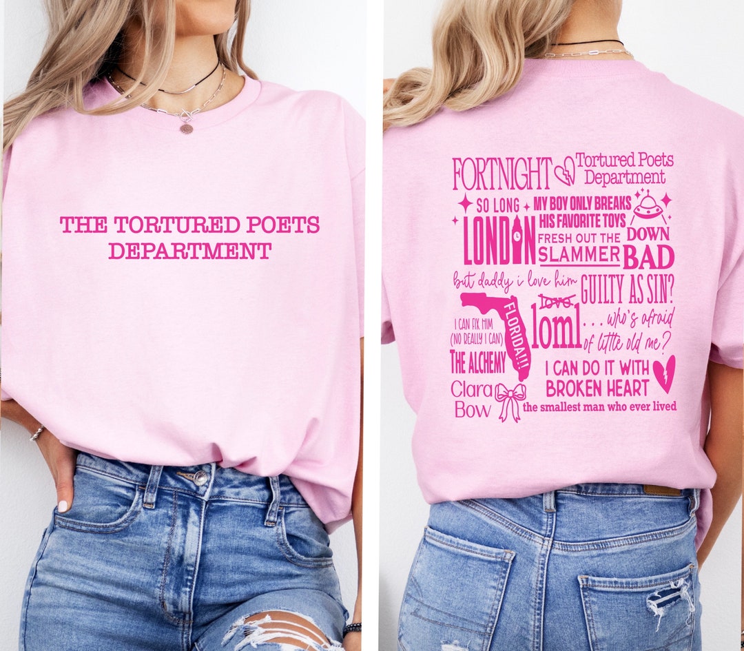 The Tortured Poet Department Tracklist Shirt, Taylr TTPD Tshirt, Swifte ...