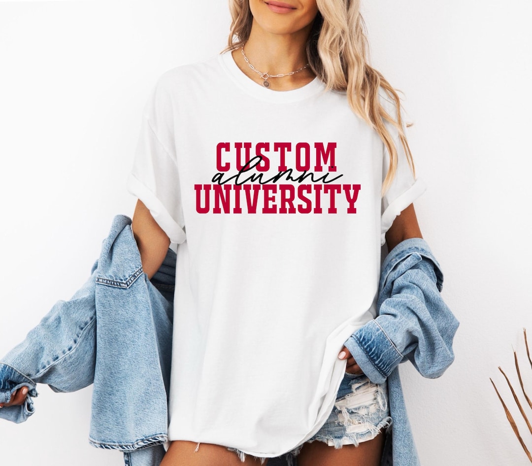 College Block Letter Alumni Shirt Any College Alumni Tshirt, Gifts for ...