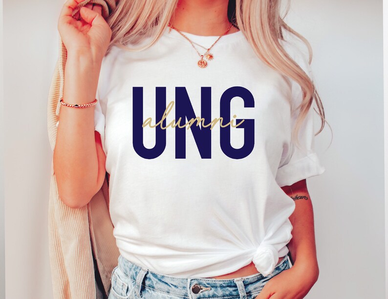 College Block Letter Alumni Shirt UNCG Alumni UNCC Alumni - Etsy