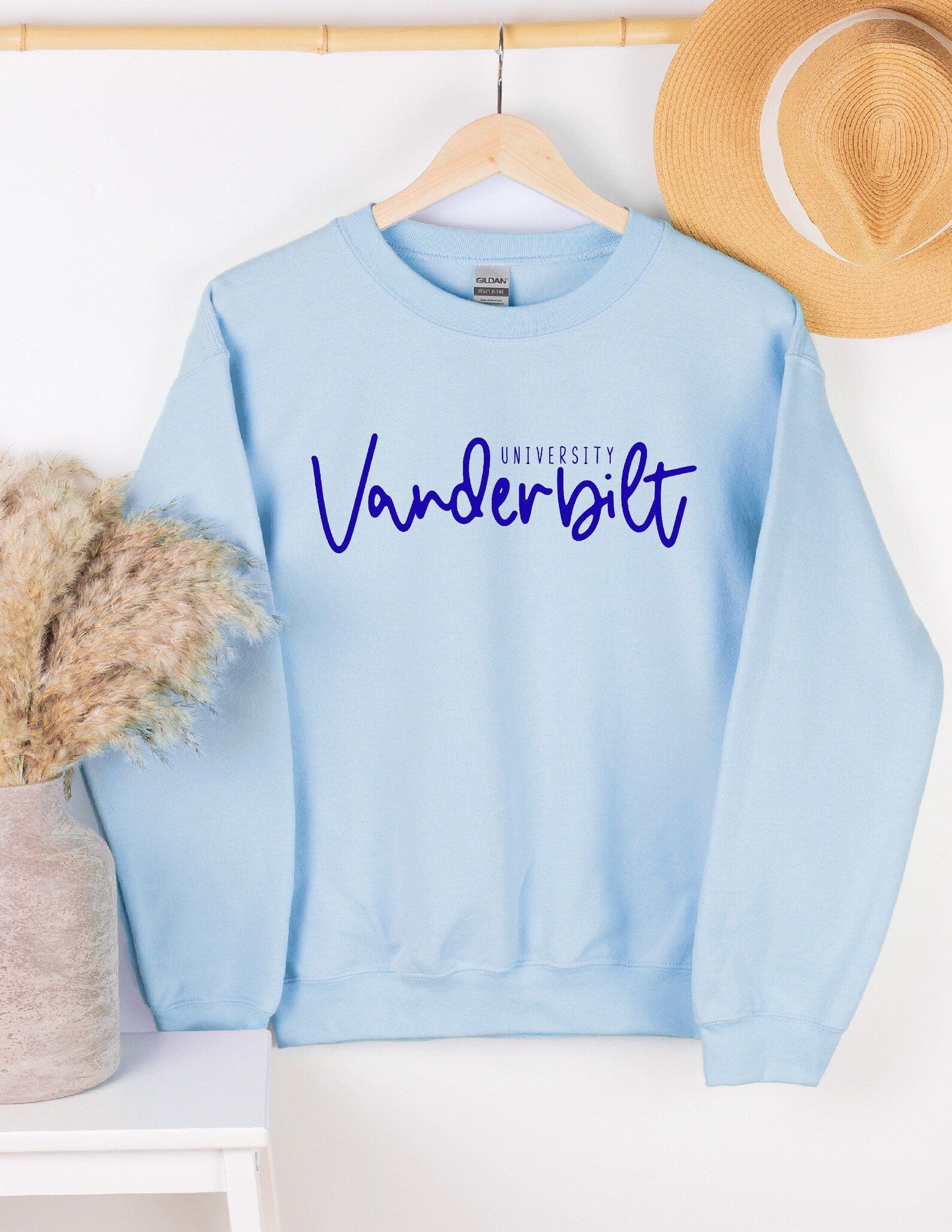 Custom College Cursive Font Sweatshirtvanderbilt/ University - Etsy