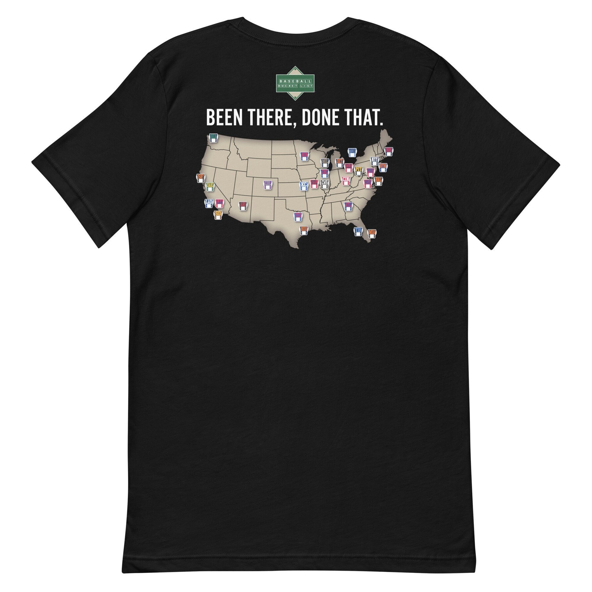 MLB Ballpark Tracking T-shirt | Baseball Stadium Map | Ballpark Tracker ...