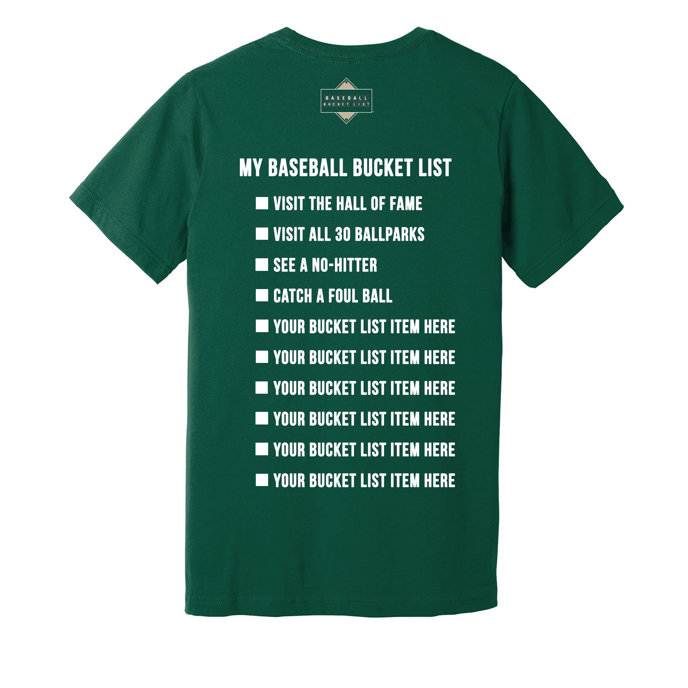 Custom Ballpark Tour T-shirt | Baseball Bucket List | Commemorate Your ...