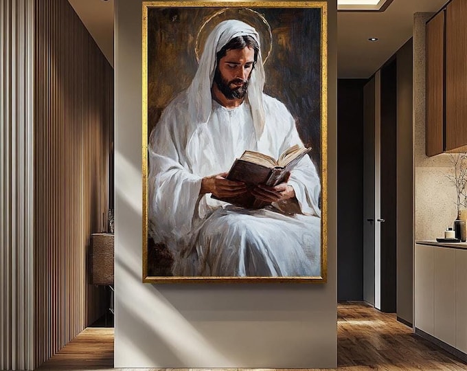 Jesus Christ Sermon on the Mount Christian Wall Art, Gray Religious ...