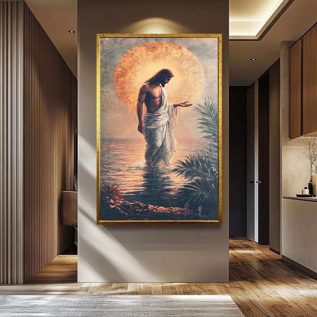 Jesus Sacred Art Canvas Print | Christian Decor | Religious Canvas Art ...