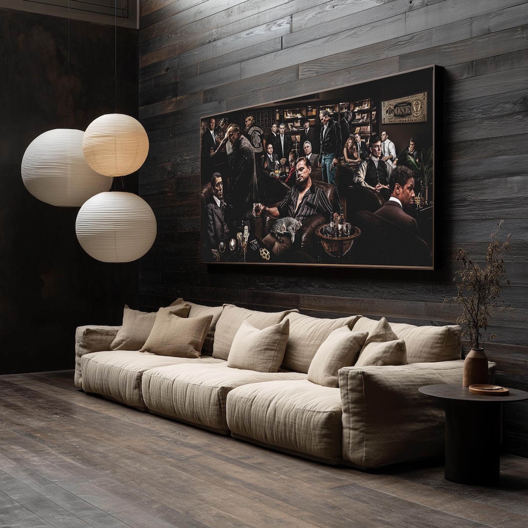 Mafia Gangster Wall Art Canvas Print Featuring Iconic Mob Movie ...