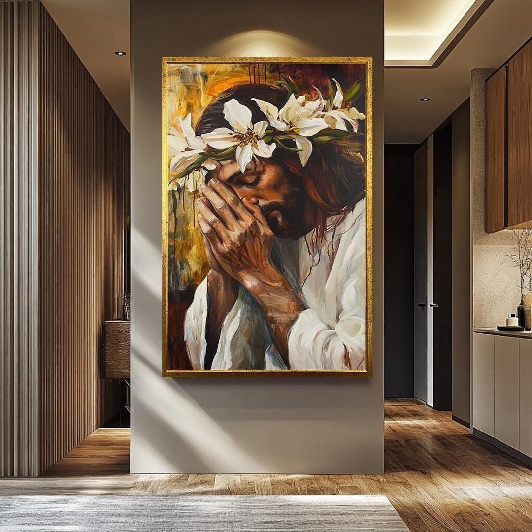 Jesus Christ Oil Painting Wall Art | Christian Religious Wall Decor ...