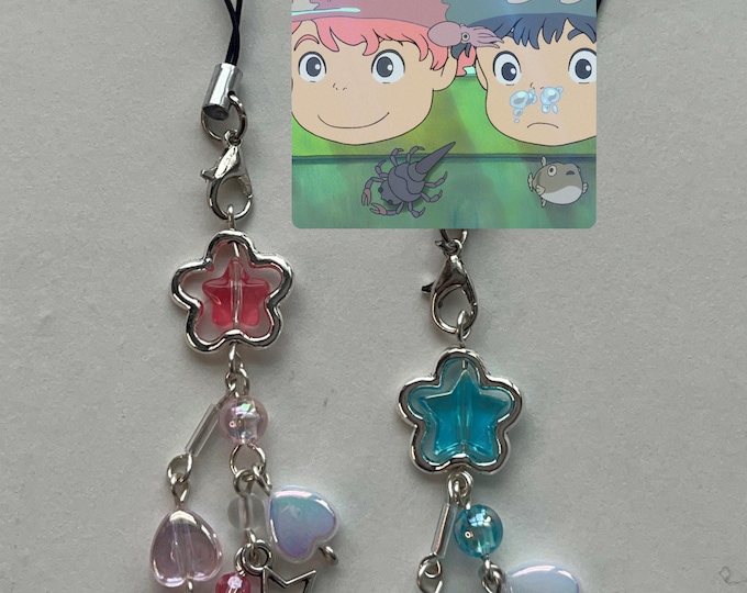 Ponyo and Sosuke Matching Ghibli Phone Charms - Etsy