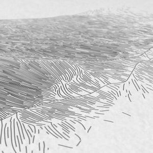 Mount Everest (sagarmatha / Qomolangma) Terrain Sketch Wall Art - Etsy