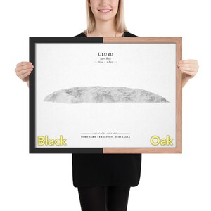 Uluru (ayers Rock) Terrain Sketch Wall Art - Etsy