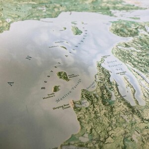 Landforms of Michigan Map Poster - Etsy