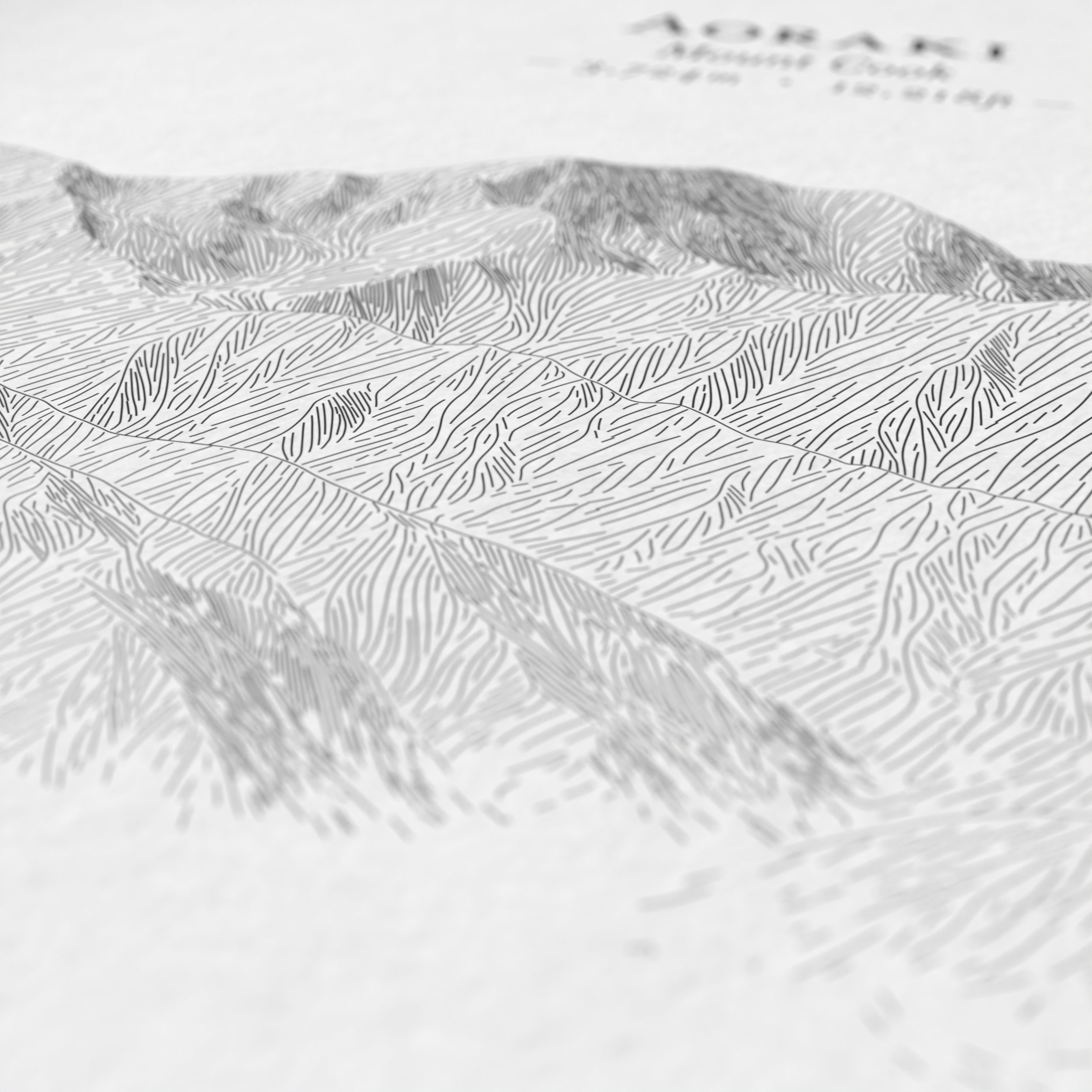 Aoraki / Mt. Cook Terrain Sketch Wall Art - Etsy
