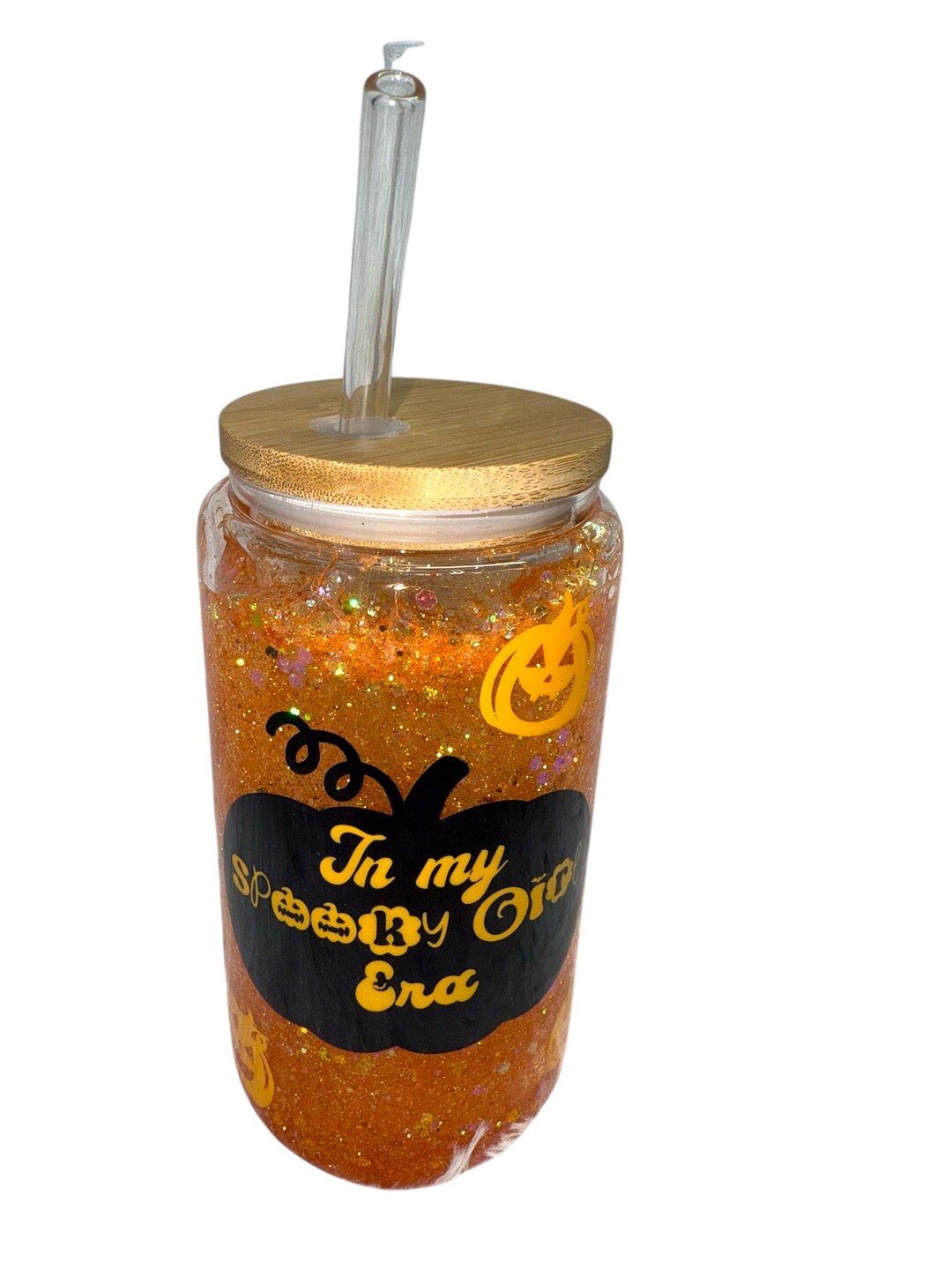 12 Oz. Spooky Girl Glass Fast Flow Snowglobe Tumbler. - Etsy