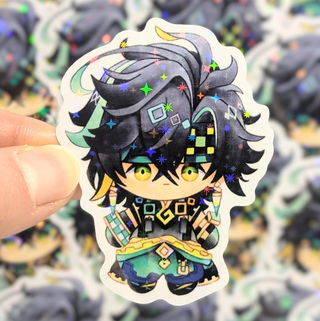 Kinich Fanmade Merchandise, Genshin Impact Fanart Sticker Keychain ...
